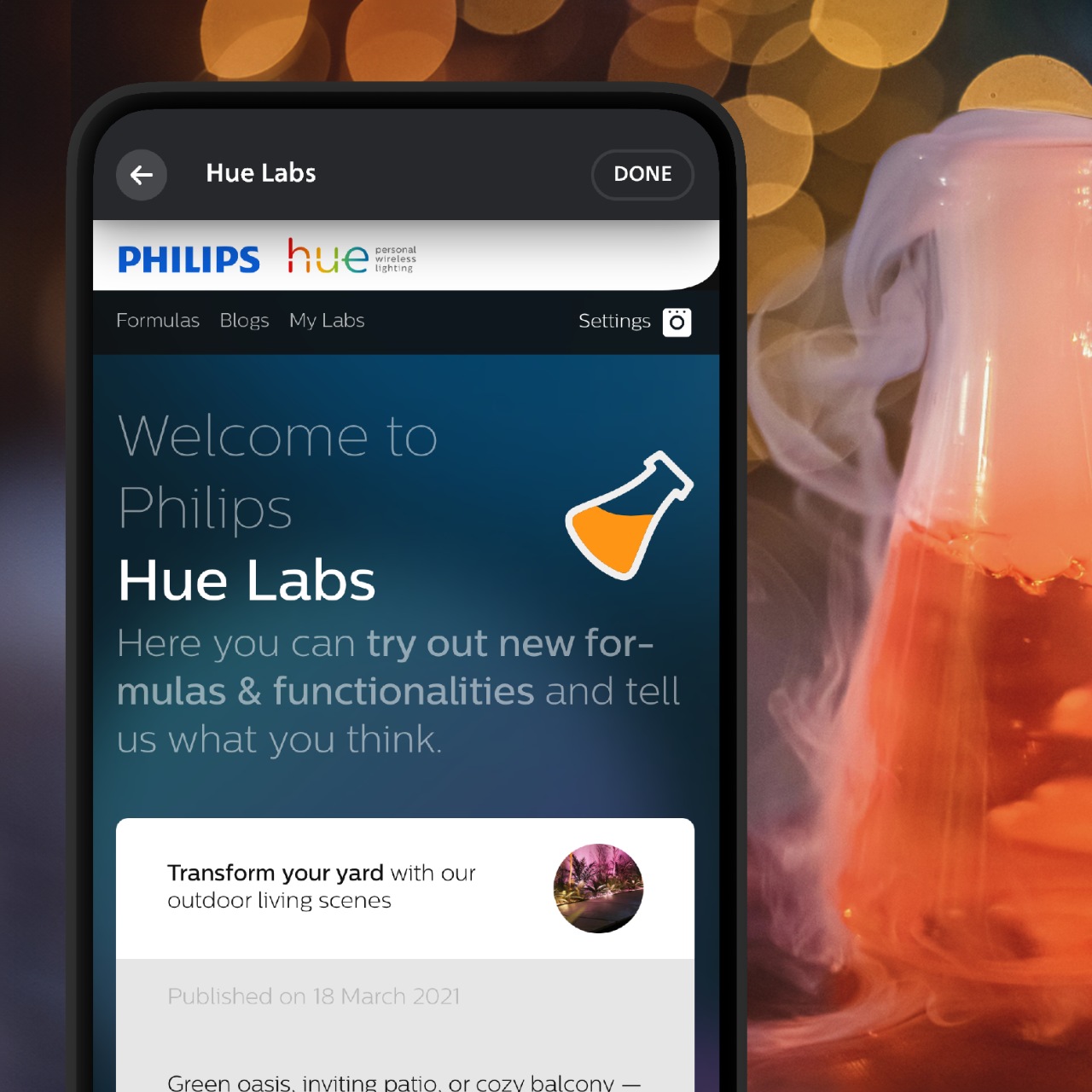 Works with | Philips Hue