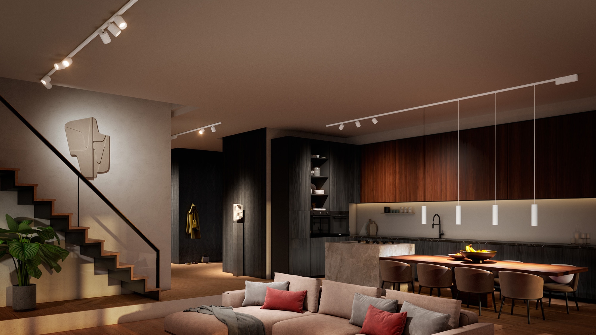 5 kitchen track lighting ideas | Philips Hue