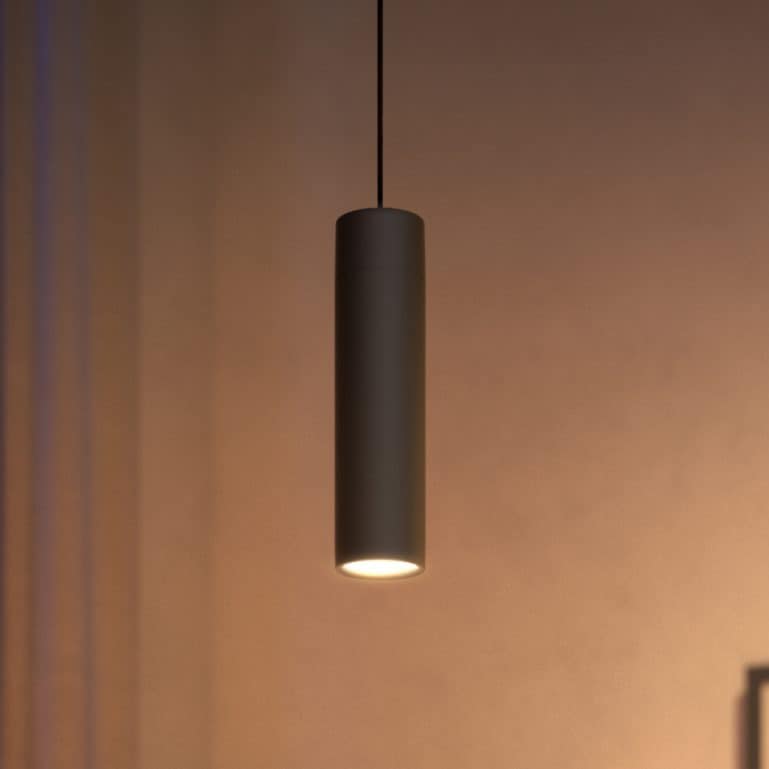 Hue Perifo Track Light – Cylinder Spotlight – White – White and Colour ...