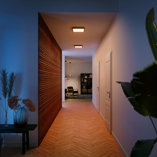 Aurelle square white LED panel light 30 x 30 cm | Philips Hue UK
